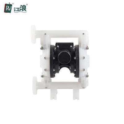 China Santoprene Membrane Diaphragm Pump 1 Inch Plastic Air Operated for Water Transfer with 40 GPM Flow Rate and 120 PSI Pressure for sale