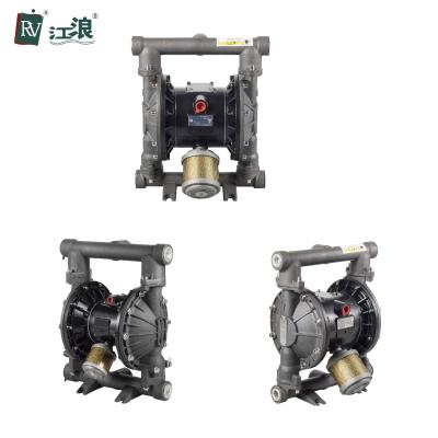 China 1 Inch Air Driven Double Diaphragm Pump with Santoprene Membrane - 70 PSI Max Pressure, 8.2 kg Aluminum Construction for sale