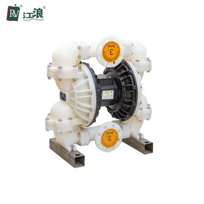 China 3-inch Oil Free Chemical Diaphragm Pump PVDF Acid Resistant 270 GPM Pneumatic for sale