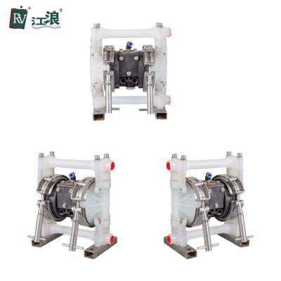 China 3/8 Inch Air Operated PTFE Diaphragm Pump 26.5 L/min for Acid Alkali Industry for sale