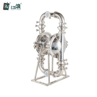 China FDA Sanitary Air Operated Diaphragm Pump 2 Inch Food Grade with 0.5 MPa Pressure and 50m Lift for sale