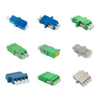 China LC APC UPC PC Fiber Optic Adapter 1 2 4 Ports Low Insertion Loss 0.2 dB for sale