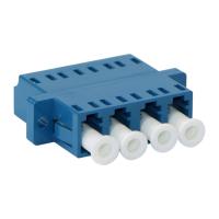 China LC APC UPC PC Fiber Optic Adapter 1 2 4 Ports Low Insertion Loss 0.2 dB for sale