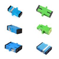 China Earless Dustproof Quad SC Fiber Optic Adapter APC UPC PC PBT 1 Port 2 Ports for sale