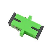 China Earless Dustproof Quad SC Fiber Optic Adapter APC UPC PC PBT 1 Port 2 Ports for sale