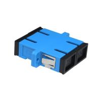 China Earless Dustproof Quad SC Fiber Optic Adapter APC UPC PC PBT 1 Port 2 Ports for sale