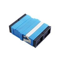 China Earless Dustproof Quad SC Fiber Optic Adapter APC UPC PC PBT 1 Port 2 Ports for sale