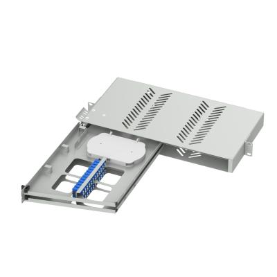 China 24 Ports LC UPC Swing Type Fiber Optic Patch Panel for Sub Optic Distribution Frame for sale