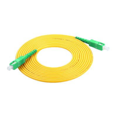 China SC APC Fiber Optic Patchcord Low Insertion Loss 0.25 dB for FTTH Networks for sale