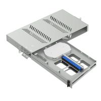 China Data Center Optimal 24 Ports 19 Inch Swing Type SC UPC Fiber Optic Patch Panel Sub ODF for sale