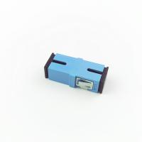 China 1 Port PBT Material Earless Dustproof Simplex Coupler SC Optic Fiber Adapter with UPC for sale