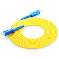 China SC UPC Fiber Optic Patchcord Low Insertion Loss 0.25 dB for High Speed Optical Connection for sale
