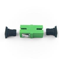 China SC APC Earless Dustproof Simplex Coupler for Optical Fiber Active Connection in FTTH for sale