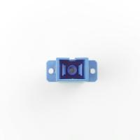 China FTTH SC Optic Fiber Adapter with UPC Eared Dustproof Simplex Coupler Manufactured by PBT for sale