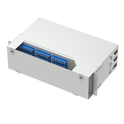 China 96 Core Sub Optic Distribution Frame 19 Inch Rack Mount LC UPC Fiber Optic ODF for sale