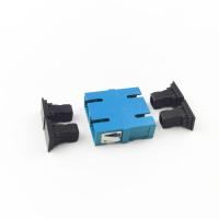 China Duplex SC/UPC Optic Fiber Adapter for FTTH Dustproof Earless 2 Port Adapter for sale