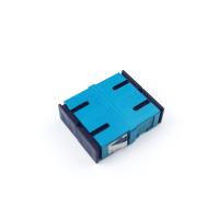 China Duplex SC/UPC Optic Fiber Adapter for FTTH Dustproof Earless 2 Port Adapter for sale