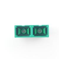 China 5 PBT Earless Dustproof Duplex Coupler SC Optic Fiber Adapter with APC for sale