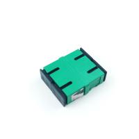 China 5 PBT Earless Dustproof Duplex Coupler SC Optic Fiber Adapter with APC for sale