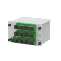 China FTTX PLC Splitter Insertion Type 1x32 SC UPC Low Insertion Loss 1260-1550nm for sale