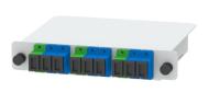 China FTTX PLC Splitter Insertion Type 1x32 SC UPC Low Insertion Loss 1260-1550nm for sale