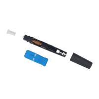 China FTTH Simplex Field Assembly SC Fiber Optic Drop Cable Fast Connector 2x3mm for sale