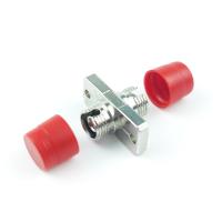 China Rectangular FTTH Simplex UPC FC Optic Fiber Adapter with Zinc Alloy/Plastic PBT Material for sale