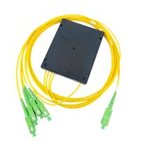 China SC UPC APC Fiber Optic Splitter 1x8 2mm Casket Type for FTTH Networks for sale