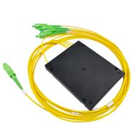 China SC UPC APC Fiber Optic Splitter 1x8 2mm Casket Type for FTTH Networks for sale