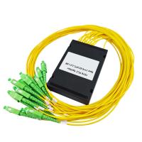 China SC UPC APC Fiber Optic Splitter 1x8 2mm Casket Type for FTTH Networks for sale