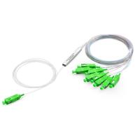 China 1310nm 1550nm PLC Fiber Optic Splitter 1x8 Low Insertion Loss for FTTX Networks Custom Length for sale