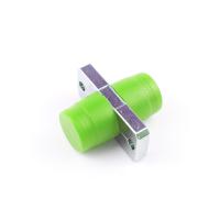 China FTTH Simplex APC FC Optic Fiber Adapter with Green Color and Rectangular Feature for sale