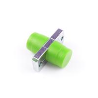 China FTTH Simplex APC FC Optic Fiber Adapter with Green Color and Rectangular Feature for sale