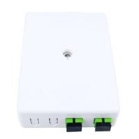 China Indoor 2 Cores Plastic Fiber Optic Faceplate Socket Panel SC Connector Type for FTTH Network for sale
