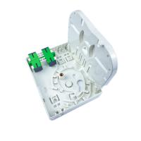 China Indoor 2 Cores Plastic Fiber Optic Faceplate Socket Panel SC Connector Type for FTTH Network for sale