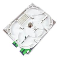 China Indoor 2 Cores Plastic Fiber Optic Faceplate Socket Panel SC Connector Type for FTTH Network for sale