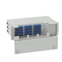 China 19 Inch Optical Distribution Frame 96 Ports SC UPC Swing Patch Panel ODF FTTX Network for sale