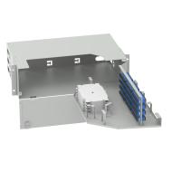 China 19 Inch Optical Distribution Frame 96 Ports SC UPC Swing Patch Panel ODF FTTX Network for sale