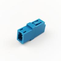 China Blue Simplex LC UPC Optic Fiber Adapter Coupler Essential for FTTH Installations for sale
