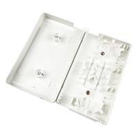 China ABS 2-Core Plastic Fiber Optic Faceplate Socket Panel 117x70x19mm for Indoor FTTX Network for sale
