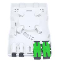 China 2 Port SC Fiber Optic Patch Cord ABS Splice Tray Indoor 124x80x26mm for sale