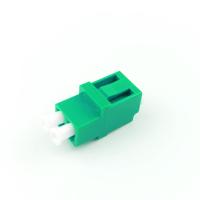 China Green Earless Duplex B LC APC Optic Fiber Adapter For FTTH Applications for sale