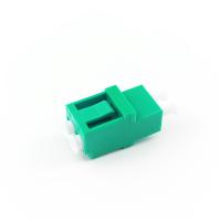 China Green Earless Duplex B LC APC Optic Fiber Adapter For FTTH Applications for sale