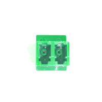 China Green Earless Duplex B LC APC Optic Fiber Adapter For FTTH Applications for sale