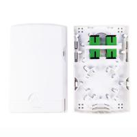 China Plastic Fiber Optic Faceplate Socket Panel for FTTH and Installation in White 2 Cores for sale