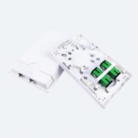 China Plastic Fiber Optic Faceplate Socket Panel for FTTH and Installation in White 2 Cores for sale
