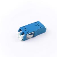 China FTTH Duplex LC UPC Optic Fiber Adapter 2 Port Coupler PBT Earless Design for Networking for sale