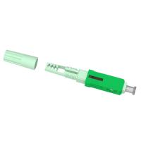 China SC APC Fiber Optic Fast Connector for Network Field Assembly Return loss APC≥55dB for sale