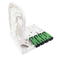 China 4 Cores Plastic Fiber Optic Faceplate Socket Panel SC Connector For FTTX Indoor 5 for sale