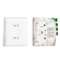 China 4 Cores Plastic Fiber Optic Faceplate Socket Panel SC Connector For FTTX Indoor 5 for sale